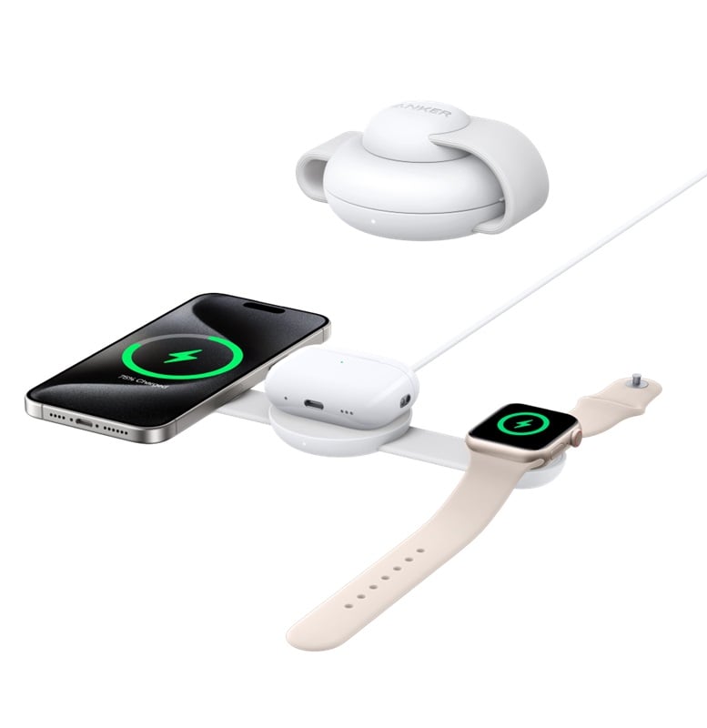 AnkerからiPhone 16とApple Watchの充電に適したモバイル AnkerからiPhone 16とApple Watchの充電に適したモバイル