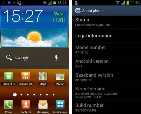 Galaxy S II GT-I9100用Android 4.0の公式ソフトウェア「I9100XXLPQ」がダウンロード可能に、root化も ...